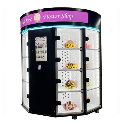 China Customistic Locker Fresh Flower Vending Machine With Refrigeration And Humidification With Android for sale