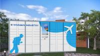 China Intelligent Parcel Delivery Lockers Made Of Metal Cabinet For Public Place with Remote Control Platform for sale