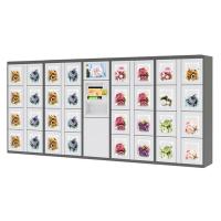 China Smart Flower Vending Locker With Touch Screen For Advertising And Transparent Doors for sale