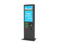 China 43 Inch LCD Screen Phone Charging Digital Signage Kiosk Various Charging Plugs Available for sale