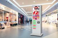 China 42 Inch LCD Digital Signage Cell Phone Fast Charging Station Kiosk  With 6 Secured Safe Doors for sale