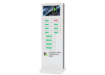 China 12 Electric Lockers Tablet Mobile Charging Station For Phones 22 Inch Advertising Touch Screen for sale