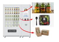 China Refrigerated Automatic Fruit Fresh Salad Vending Machine 22 Inch Advertising Screen for sale