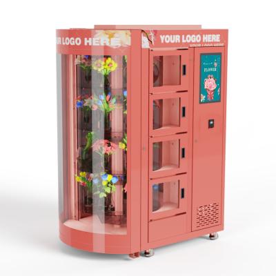 China Winnsen Garden Rose Lily Fresh Cut Flower Vending Machine With Refrigeration Humidifier For Europe for sale
