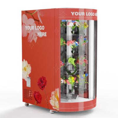 China 24 Hours Self Service Smart Large Locker Fresh Flower Bouquet Vending Machine With Cooling System At Station for sale