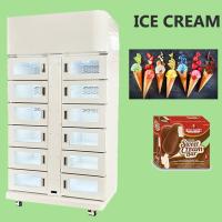 China Smart Card Cash Pay Frozen Ice Cream Gelato Vending Locker With Customized Doors for sale