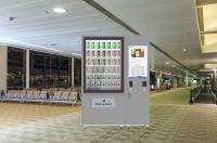 China Coin Bill Note Credit Card Operated Vending Machine For Snacks Drinks with Big Touch Screen Advertising Function for sale