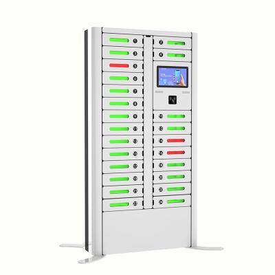 China 24 Doors Cell Phone Charging Station With 60W USB AC Cellphone Charging Locker for sale