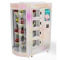 China Smart Automatic Flower Vending Machine With Coin QR Code And Token Payment Options for sale