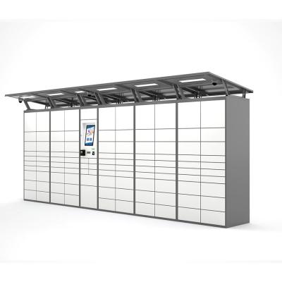 China 24 Hours Outdoor With Canopy Electronic Smart Delivery Locker For Residential Office Buildings for sale