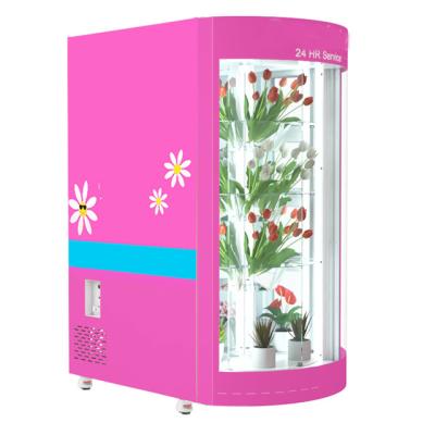 China 24-Hour Self-Service Flower Shop Flower Vending Machine Fresh Floral Bouquet Refrigerator for sale
