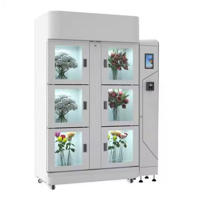 China Long Life Fresh Flower Locker Vending Machine With Transparent Door OEM for sale