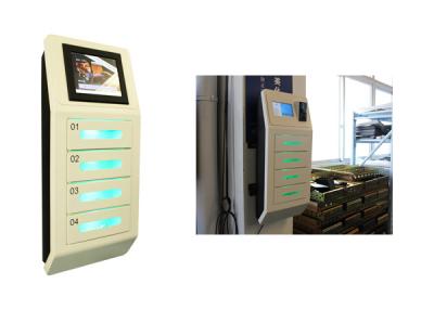 China Walled Mounted Bar Restaurant Cell Phone Charging Stations Charger Lockers With 4 Lockers for sale