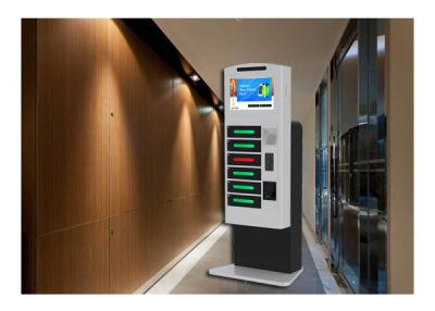 China Coin Operated Mobile Phone Charging Station , Cell Phone Chager Lockers 6 Digital Lockers for sale