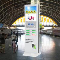 China Advertisement Public Mobile Phone Charging Station , Cell Phone Charging Tower Commercial Purpose for sale