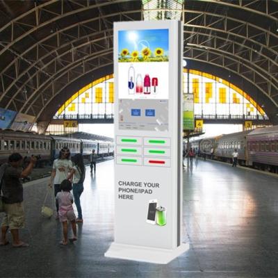 China Advertisement Public Mobile Phone Charging Station , Cell Phone Charging Tower Commercial Purpose for sale