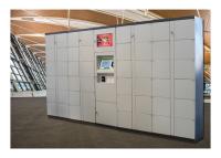 China Airport Used Smart Electronic Cabinet Luggage Lockers With Steel Enclosure for sale