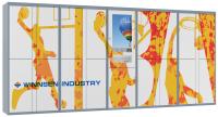 China Smart Rental Luggage Lockers with Advertising Screen For Supermarket with Camera Option Credit Card Payment for sale