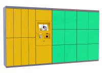 China Smart Storage Rental Luggage Lockers with Advertising Functions For Supermarket Shopping Mall Indoor Use for sale