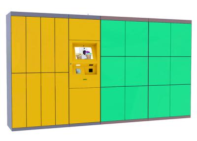 China Smart Storage Rental Luggage Lockers with Advertising Functions For Supermarket Shopping Mall Indoor Use for sale