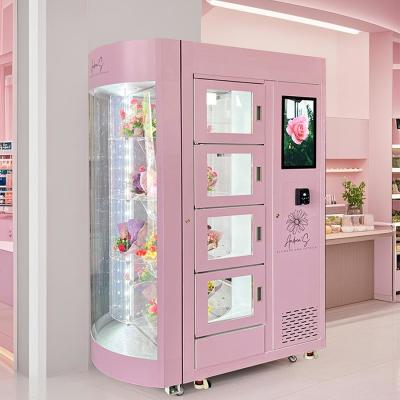 China Winnsen Flower Shop Fresh Flower Vending Machine With Big Transparent Window for sale