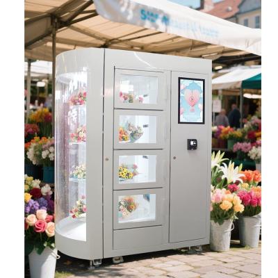 China Winnsen Bouquet Vending Machine With LCD Digital Signage Advertising Function for sale