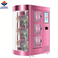 China Space-Saving And Compact Design Flower Vending Machine With Refrigerator for sale