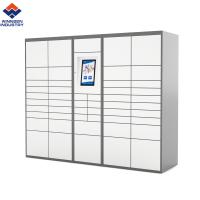 China Instant Unlock Weatherproof Parcel Locker With Facial Recognition With Touch Screen for sale