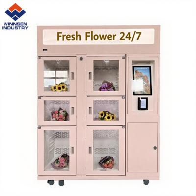 China Variety Of Bouquets And Single Stems  Flower Vending Machine With Custom Branding Options for sale