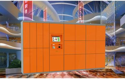 China Logistics Self Service Smart Parcel Delivery Locker Outdoor Use with Touch Screen Advertising Function for sale