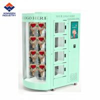 China Automatic Flower Dispenser with 12mm Thick Insulation Material R134a Refrigerant and White or Customized Finish for sale