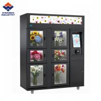 China Automated Flower Vending Machine with 24/7 Fresh Availability 19 inch LCD and 12mm Thick Insulation Material for sale