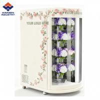 China Automatic Flower Vending Machine with 12mm Thick Insulation R134a Refrigerant and Multi-Lingual Software UI for sale