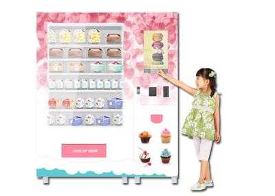 China Refrigerated Cooling Food Vending Machine , Healthy Meal Vending Machine With Microwave for sale