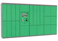 China Touch Screen Smart Laundry Locker For 24/7 Dry Clean Service With SMS Sending Function for sale