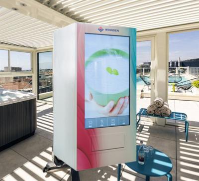 China Expensive Wines Vending Machine Kiosk For Supermarket with 55 Inch Touch Screen for sale