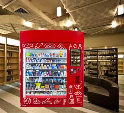 China Drink Beer Wine Champagne Vending Machine Micro Market Vending Machine With Elevator for sale