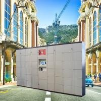 China 24 Doors Safe Steel Luggage Lockers , Smart Electronic Locker CE / FCC for sale