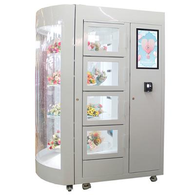 China Intelligent Refrigeration Flower Vending Machine with Humidifier and Card Reader For Market for sale