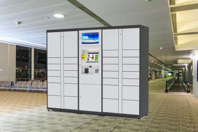 China Winnsen Luggage Lockers For Indoor Public Place Use With Advertising Screen Multi Payment Devices Optional for sale