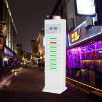China Free Standing Cell Phone Charging Stations , Advertising Phone Charging Lockers Kiosk for sale