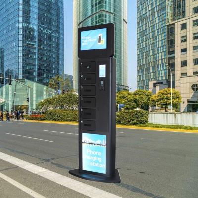 China Floor Stand Brightbox Mobile Phone Charging Machines With Safety Lockers for sale