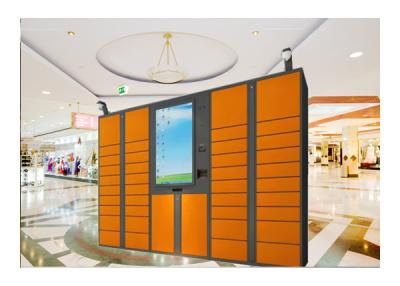 China Water Park Luggage Lockers Storage Steel Furniture Belonging With Touch Screen for sale