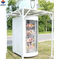 China 360 Rotating Flower Fridge Locker With Big Window and Screen for sale