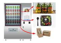 China Stand Fresh Salad Vending Machine With Lift System And Remote Advertising System for sale