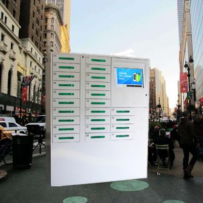 China Network Signage Wifi Coin Operated Secure Phone Charging Station For Museum / Library for sale
