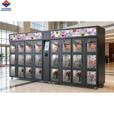 China Winnsen Gift Flower Retail Machine Automatic Sales Solution Bouquet Flower Box Vending Machine for sale