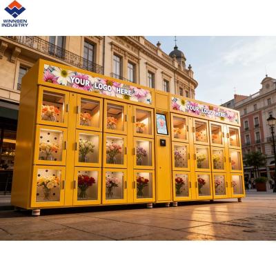 China Winnsen Distributeur Automatique De Fleurs Outdoor Bouquet Vending Machine Self Service Fresh Flower Dispenser Machine for sale