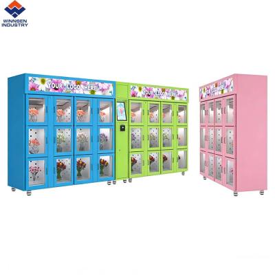 China Winnsen Flower Flora Vending Machine 24/7 Self-Service Flora Machine Automatic Outdoor Flower Vending Machine for sale
