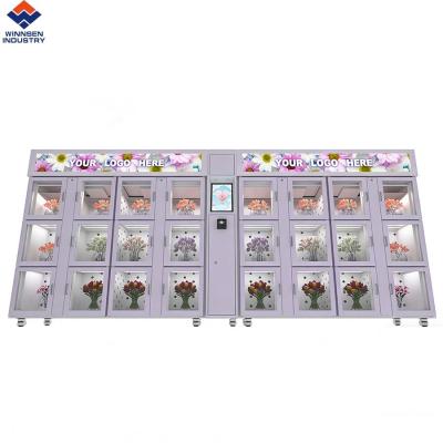 China Winnsen Vending Machine Manufacturer Outdoor Self Service Automated Bouquet Machine Wholesale for sale